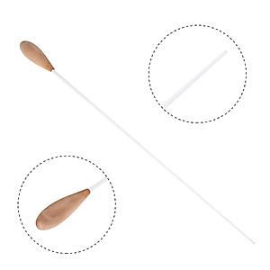 Musical Conductor Baton, 15" Pearwood Handle Lightweight Music Band Conducting Baton for Choral Symphony Concert