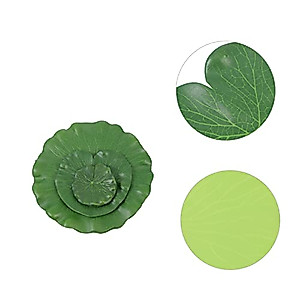 DECHOUS Lily Pad 10pcs Fish Tank Simulated Lotus Leaf Faux Greenery Artificiales para Fake Plant Decor Water Flower Floating Foam Water s Pond Lilly Pad Garden Lotus Leaves