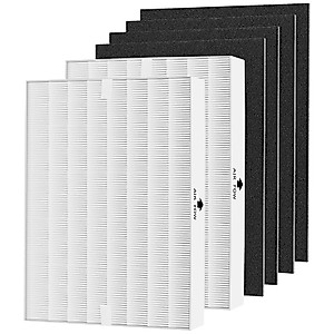 APPLIANCEMATES AP-1512HH Filter Replacement for Coway Airmega 200M Air Purifier AP-1512HH AP1512HH AP-1518R AP-1519P, Part # 3304899, 2 HEPA and 4 Carbon Filters