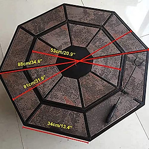 Fire Pits,BBQ Grill,for Outdoor Camping Picnic Bonfire Patio Backyard Garden Beaches Park,Family Essential Multifunctional Stove