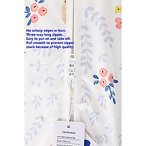 Chilsuessy Baby Wearable Blanket Unisex Cotton Sleep Bag Ultra Soft Baby Sleeping Sack 0.5 TOG Summer Sleeveless Sleeping Bag for Toddler Boys and Girls, Cute Bunny, 130cm/5-6 T