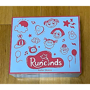 Runcinds Adjustable 4 Size Toddler Roller Skates for Girls, Kids Roller Skates for Beginners with Light up Wheels Indoor Outdoor