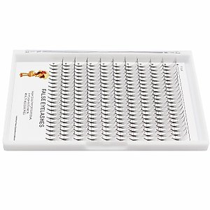 Bodermincer D Curl 10-18mm To Choose Lashes Premade Fans 10D Long Stem Russian Volume Professional Eyelash Extensions Faux Mink (12MM)