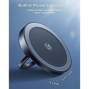 LK Magnetic Wireless Charger Compatible for MagSafe Charger for iPhone 14 Pro Max/14 Pro/14 Plus/13/13 Pro/13 Pro Max/iPhone 12 Pro/12 Pro Max, 3.3 ft Cable(No Adapter), Black