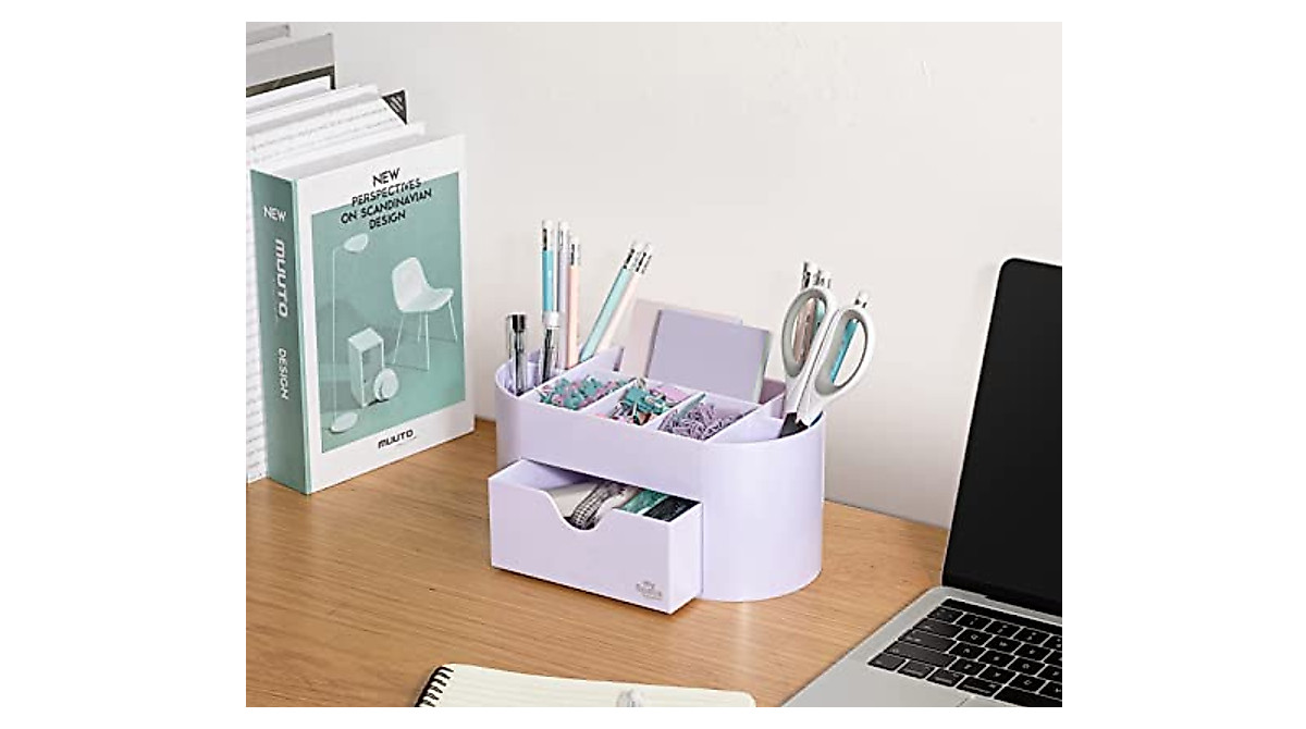 Buy Acrylic Desk Organizer - Light Purple Office Storage