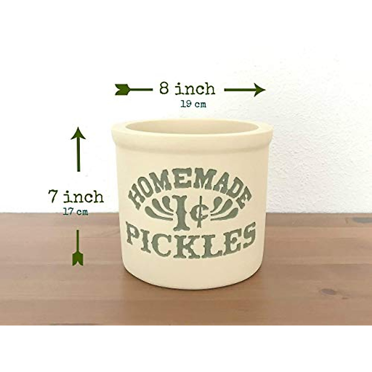 Handmade with Love by Fatima. Utensils holder in Monica’s kitchen. Homemade 1 cent Pickles Jar. Housewarming Gift. Great present for your friends. Totally Handmade.