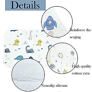 MUYG Washable Guinea Pig Cage Liners,4 Pack Hamsters Anti Slip Absorbent Pee Pads Small Animals Cute Waterproof Training Bedding Liner Pad for Bunny Rabbit Chinchilla Hedgehog(11.8x17.7in)