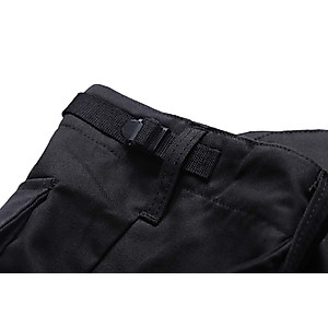 BACKBONE Boys Girls Kids Combat Army Ranger Camping Outdoor camo Cargo Pants Trousers (Size L = Waist 28", Black)