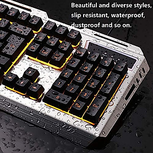 Keyboard and Mouse,Gaming Keyboard and Mouse,Light up Mouse and Keyboard Combo,Wired Keyboard and Mouse combo,Computer Keyboard and Mouse, Orange Backlit Keyboard LED keyboard and mouse for Xbox PS4