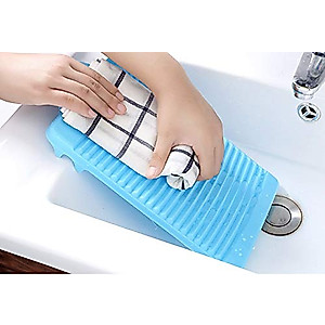 MZD Plastic Mini Washboard Washing Board for Kids Shirts Clean Laundry Lime Washboard for Laundry (pink)