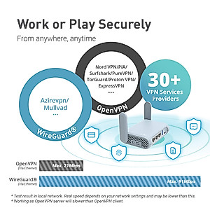 GL.iNet GL-MT1300 (Beryl) VPN Wireless Little Travel Router – Connect to Hotel WiFi & Captive Portal, USB 3.0, 3 Gigabit Ports, Range Extender, Assess Point, Pocket-Sized, MicroSD Slot, Easy to Setup