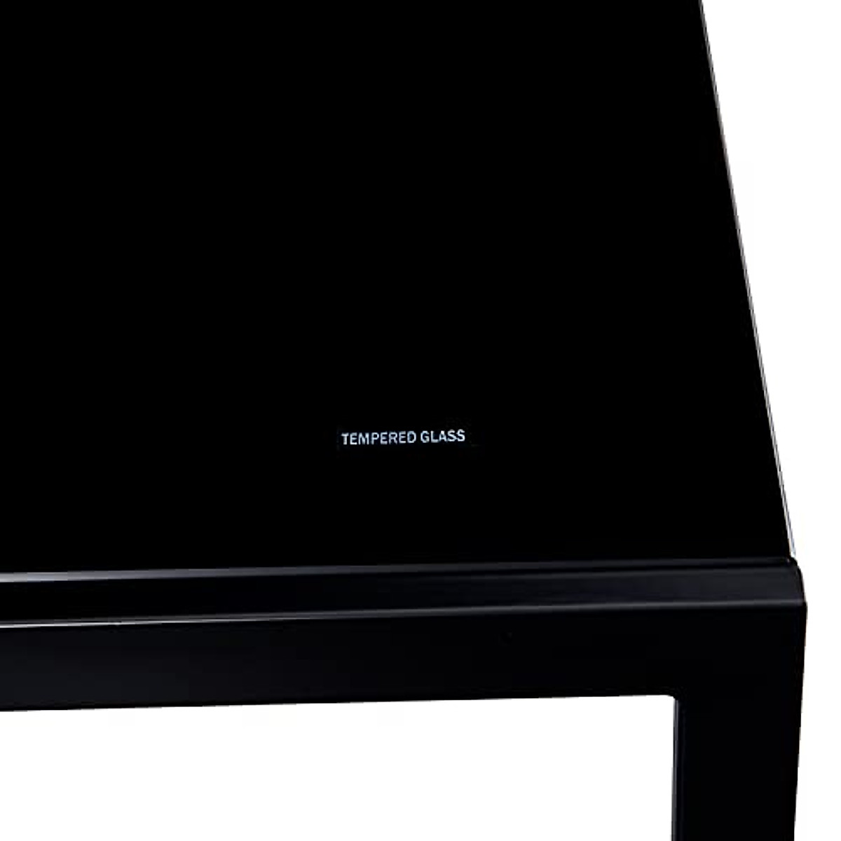 paonne 5-Pieces Glass Dining Table with Chairs Set, Modern Dining Table Set for 4, Glass Kitchen Table and Chairs Set, Glass Dining Room Set for 4 for Home Kitchen/Dinette/Restaurant