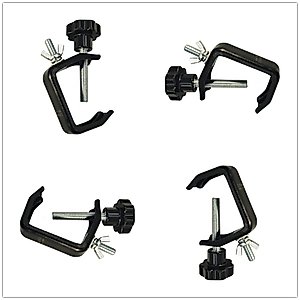 BORYLI 6'' C-Clamp Truss 44LBs Heavy Duty for DJ Club Stage Lights (4 Pack)