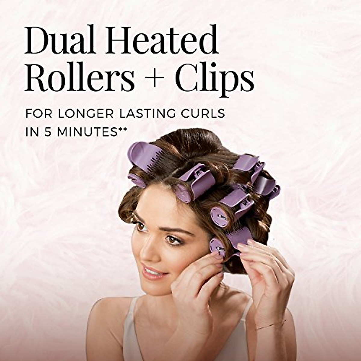 Remington H9100S Pro Hair Setter with Thermaluxe Advanced Thermal Technology Electric Hot Rollers 11 ¼", Purple, 1 Count