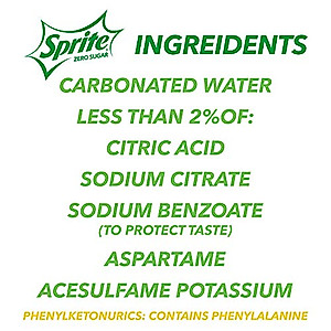 Sprite Zero Lemon Lime Diet Soda Soft Drinks, 12 fl oz, 8 Pack