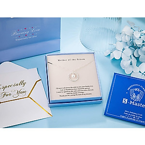 Burning Love Mother of the Groom Necklace from Bride Sterling Silver Necklace for Mother of the Groom Gifts from Bride Mothers Day Gifts for Mom Birthday Gifts Wedding Gift