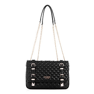 GUESS Adam Convertible Crossbody Flap, Black