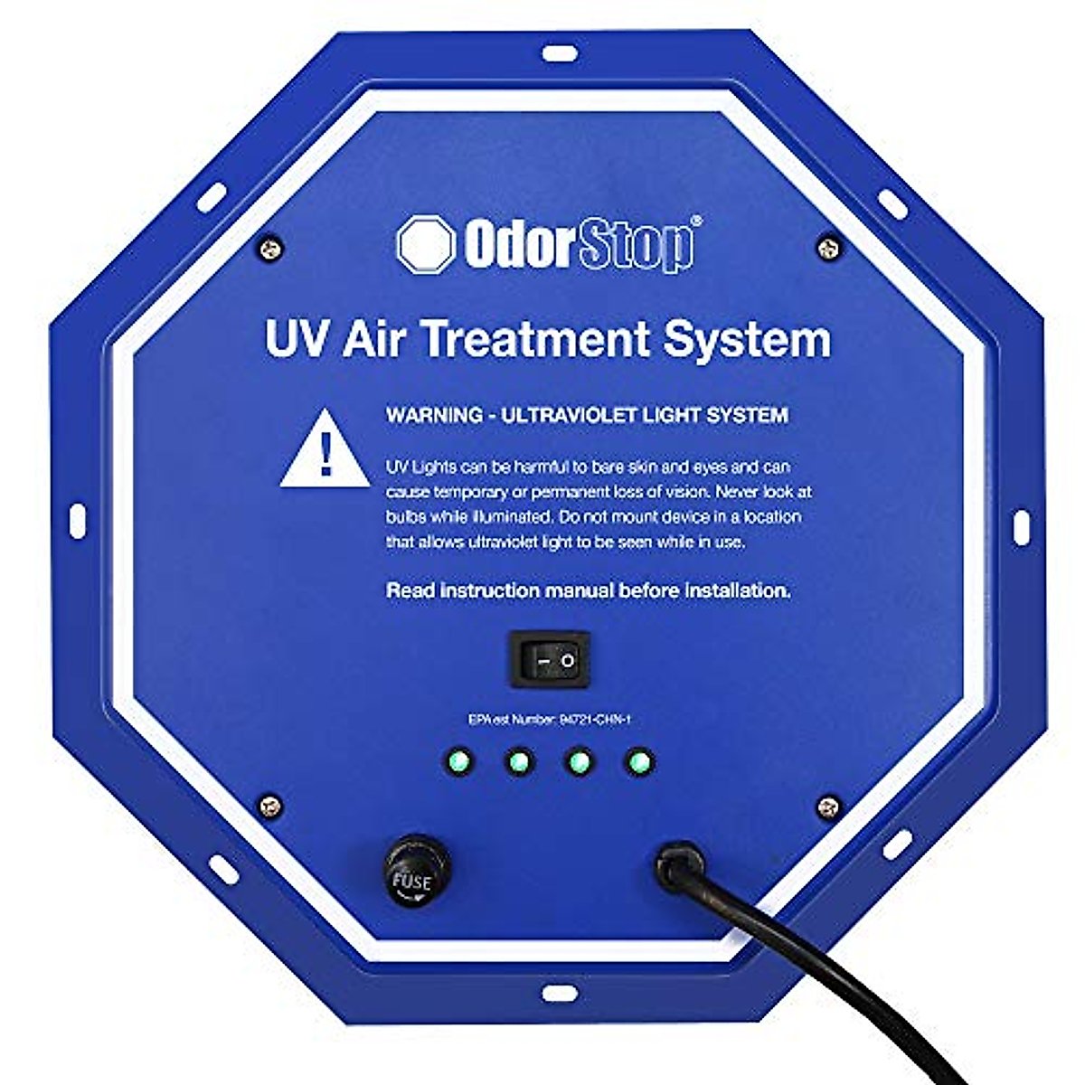 OdorStop OS144PRO UV Air Purifier 144W System with Energy Saving Airflow Sensor