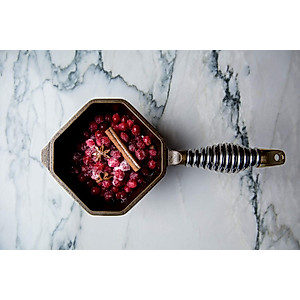 FINEX 1-Quart Cast Iron Sauce Pot, Modern Heirloom, Handcrafted in the USA, Pre-seasoned with Organic Flaxseed Oil