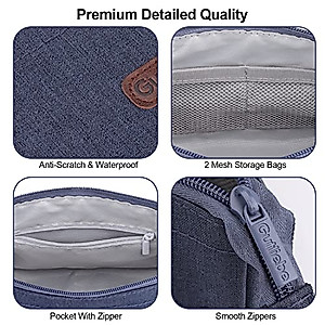 Gutliebe Pencil Case Multifunctional Pen Bag Pouch Pen Marker Case Pouch Bag Holder Small Cute Capacity for High Middle Primary School Student Teen Boy Portable (Black)