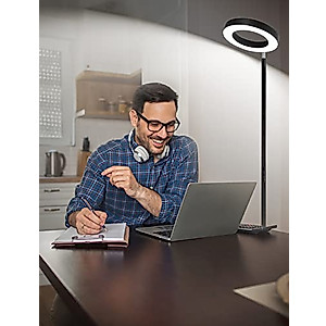 XMCOSY+ Floor Lamp, 2400LM Smart RGBW LED Standing Lamp with Modern Double-Side Lighting, WiFi APP Control, Works with Alexa, 2700K-6400K Color Changing Dimmable Tall Lamps for Living Room Bedroom