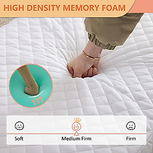 jela Foldable Mattress Twin Mattress, 4 Inch Memory Foam Folding Mattress, Trifold Mattress with Storage Bag and Waterproof Lining, Portable Mattress for Camping, Floor, Guest (38x75x4 inch, Twin)