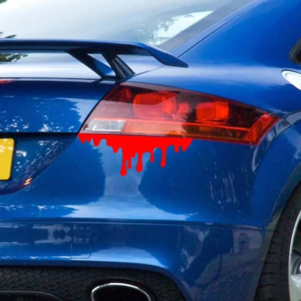 2 pcs Blood Car Light Sticker Decal, Truck, Windshield Banner Sticker, 8 inches - Car Tuning Accesories