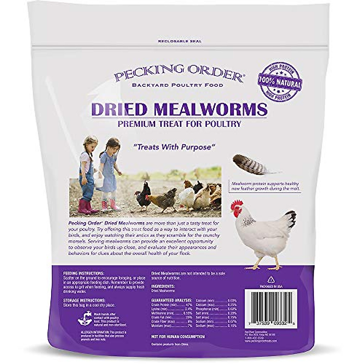 Pecking Order Dried Mealworms, 30 oz