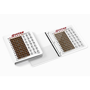 Laminated Guitar Fretboard & Chord Chart - Easy Instructional Poster for Beginner 8.5"x11" | A New Song Music