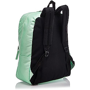 JanSport Cross Town Backpack - Class, Travel, or Work Bookbag with Water Bottle Pocket, Mint Chip