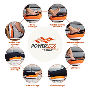 Power Legs Electric Foot Massager Machine with Remote Control, Adjustable Speed, Vibration - Calf Massager - Feet Massager for Neuropathy Pain Relief, Plantar Fasciitis, Leg Blood Circulation