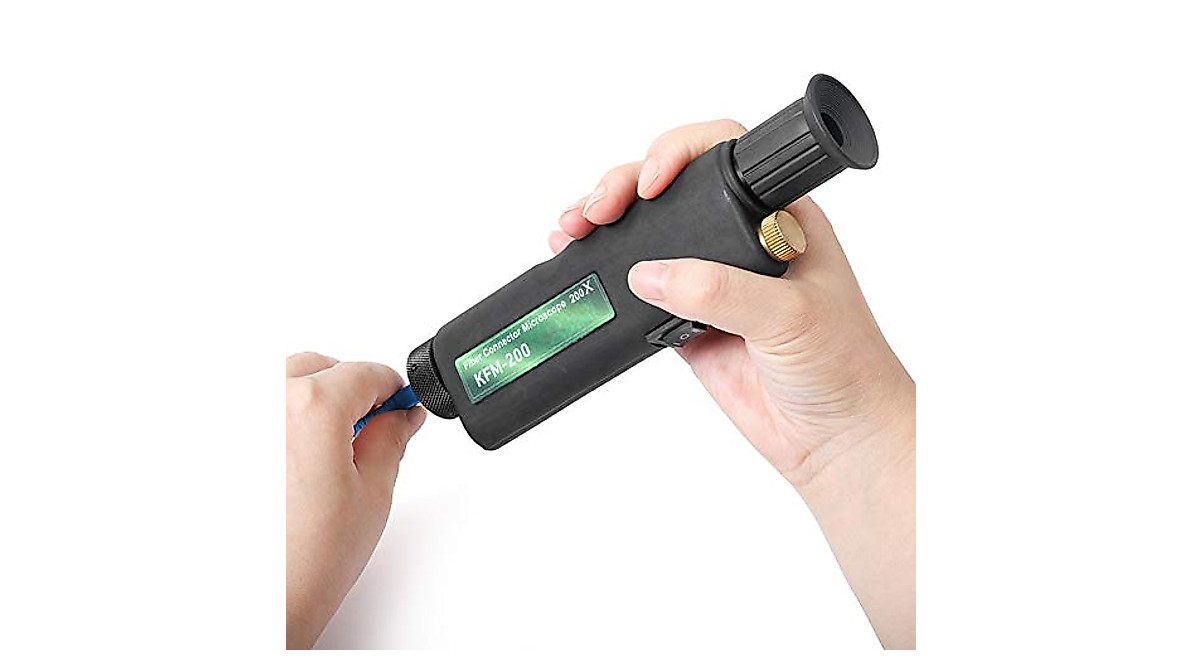 Handheld Optical Fiber Microscope: 200X & 400X Magnification
