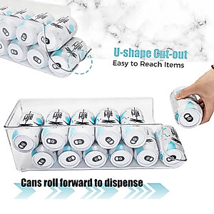 SCAVATA 3 Pack Soda Can Organizer for Refrigerator