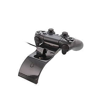 Nyko Charge Curve for PlayStation 4 - The Easiest Way to Charge your PS4 Controller - Drop and Charge Design - Low Profile - Blue Leds - Charges 2 Dualshock4 Controllers Simultaneously - PlayStation 4