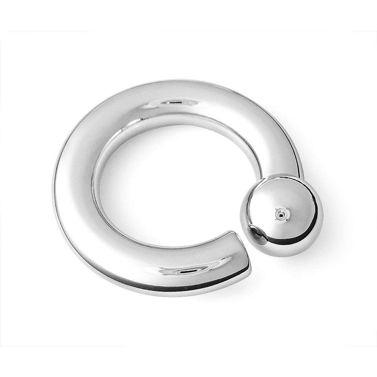 316L Surgical Steel Screw On Ball Ring CBR 2g 2 Gauge 5/8