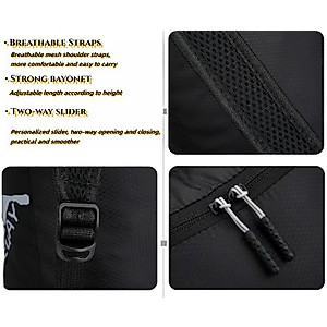 ZaLhin 20L Water Resistant Hiking Daypack Lightweight Packable Backpack for Travel Camping Outdoor (ORANGE)