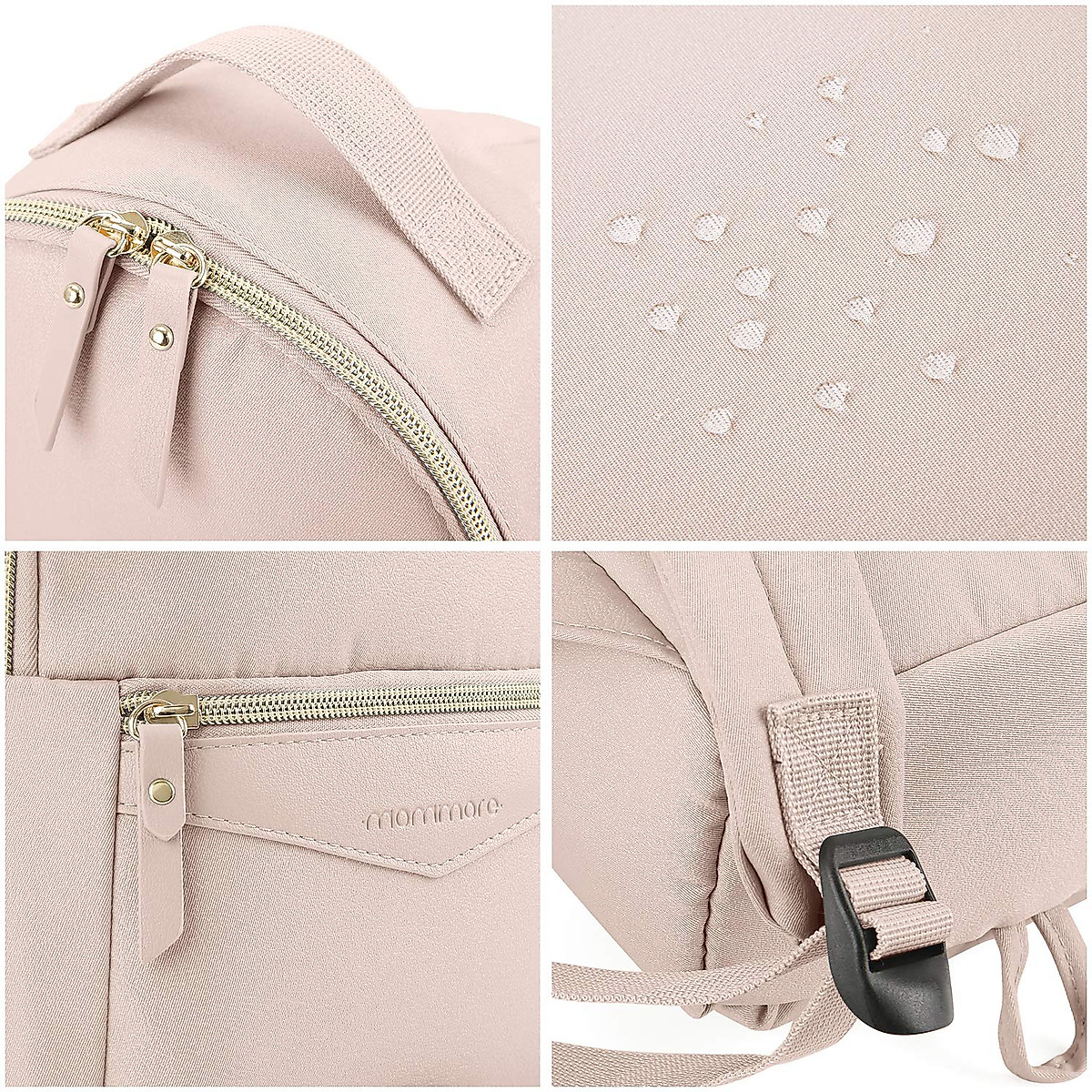 mommore Fashion Toddler Backpack for Girls with Safety Leash for Kids Age 1-3, Pink