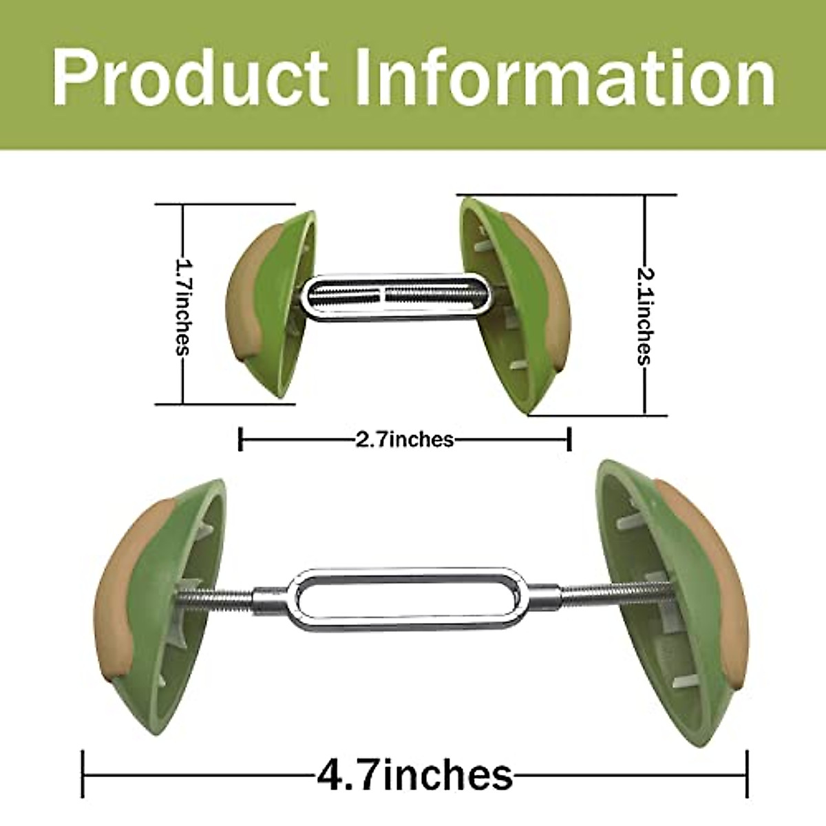 kupnos 1 Pair Mini Shoe Stretchers Women Wide Feet, Non-Slip Adjustable Shoe Widener Expander Shaper for Women Men Width Extender