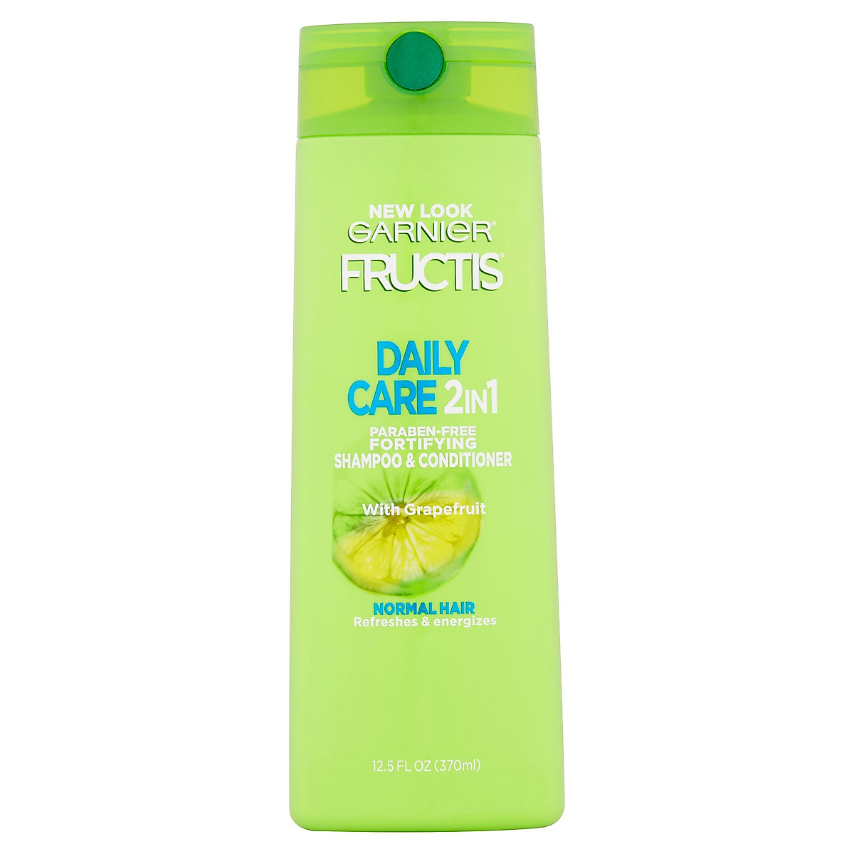 Garnier Fructis Haircare - Daily Care - 2 in 1 Shampoo & Conditioner - With Grapefruit - Net Wt. 12.5 FL OZ (370 mL) Per Bottle - Pack of 3 Bottles