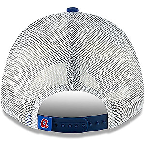 New Era Atlanta Braves Cooperstown Trucker 9Forty Adjustable Hat Blue