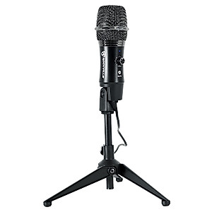 Rockville A-Stream Live Streaming USB Microphone w Gain+Mute Control+Stand+Cable