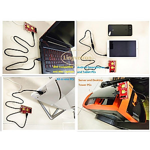 Lingvetron New V8 PCIe USB Post Test Card Motherboard Diagnostic Tester Kit Unique USB Diagnosis for PC Laptop Server All in One Mini PC Mac Android Phone Tablet Computer Analyzer Multi Ports Support