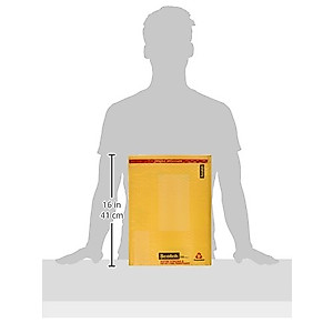 Scotch Plastic Bubble Mailer, 10.5 in x 15.25 in, Size #5, Yellow, 4/Pack (8915-4)