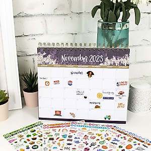bloom daily planners Monthly Celebrations Planner Stickers for Calendar Decorating, Planning, Scrapbooking - Holiday, Seasonal, & General Events (14 Sheets, 1,100+ Stickers per Pack)