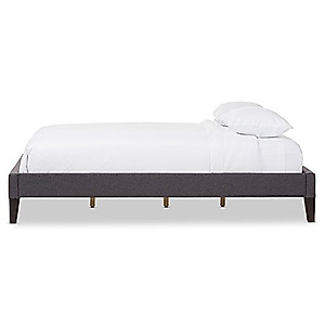 Baxton Studio 424-6991-AMZ Platform, Full, Grey