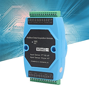 Temperature Data Loggers, Moubus Temperature Data Acquisition Module Compatible with 4-Channel PT100 and 4 Ktype Thermocouple for Industry