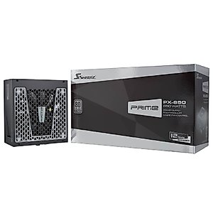 Seasonic Prime PX-850, 850W 80+ Platinum, Full Modular, Fan Control in Fanless, Silent, and Cooling Mode, 12 Year Warranty, Perfect Power Supply for Gaming and High-Performance Systems, SSR-850PD.