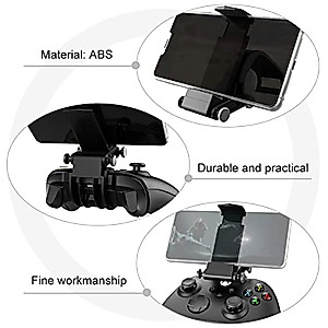 SOLUSTRE Controller Holder Controller Grips Controller Phone Stand with Holder Gamepad Mounted Conter Mount Cell Game Compatible Adjustable Bracket for Plastic Controller Holder Controller Grips