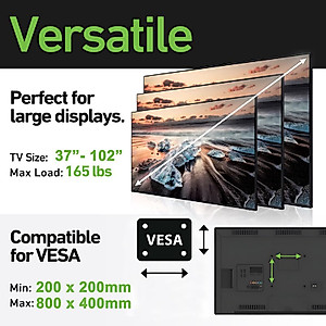 Ultra Slim Flat TV Wall Mount Bracket for Toshiba - 55" Class C350 Series LED 4K UHD Smart Fire TV - 55C350LU - Low 1.4" Profile Design, Heavy Duty Steel, Flush to Wall, Simple Install