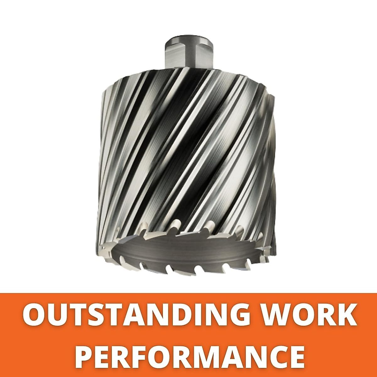 Slugger by Fein HSS Annular Cutter with Enhanced Cutting Geometry for Precision Drilling - High-Durability Steel, 2" Cutting Depth, 2-1/2" Bore Diameter, 3/4" Straight Shank - 63134635002